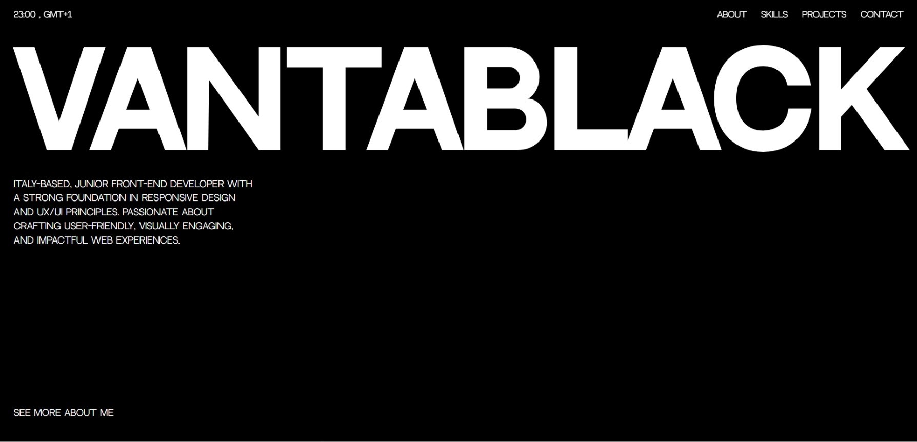 VantaBlack Portfolio